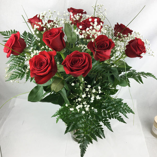 Bouquet de 12 roses – Fleurs en folie